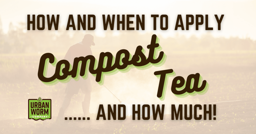 How And When to Apply Compost Tea....and How Much